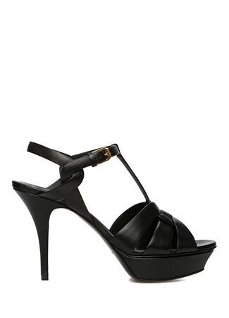 Kadın Tribute Siyah Deri Sandalet 40 EU
