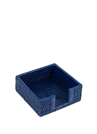 Aloha Life Lacivert Kare Formlu Hasır Peçetelik