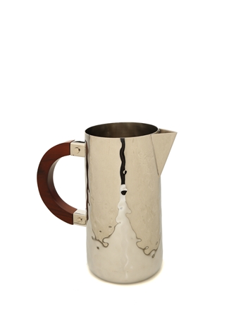 Luxuria Kahverengi Silver Ahşap Saplı Sürahi Bej