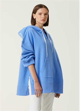 Polo Ralph Lauren Kadın Mavi Kapüşonlu Logolu Sweatshirt M/l Eu Polo Ralph Lauren Kadın Mavi Kapüşonlu Logolu Sweatshirt M/l Eu