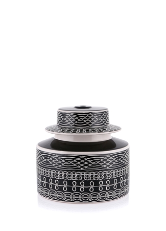 Act of Acrract Beyaz Desenli Seramik Küp Siyah Act of Acrract Beyaz Desenli Seramik Küp Siyah