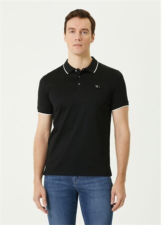 Emporio Armani Erkek Regular Fit Siyah Polo Yaka T-shirt L EU