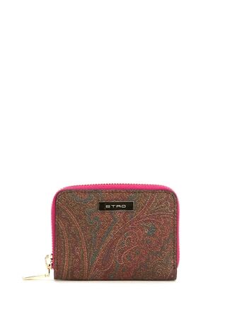 Etro Kadın Pembe Şal Desenli Cüzdan EU