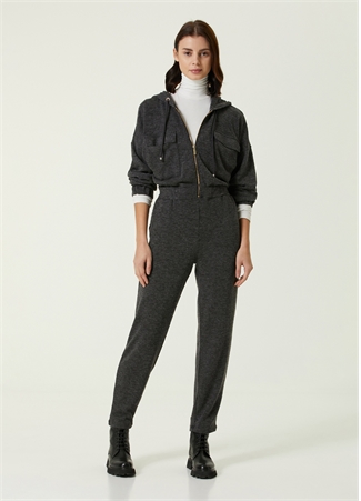 Network Kadın Slim Fit Antrasit Tulum Gri M EU Network Kadın Slim Fit Antrasit Tulum Gri M EU