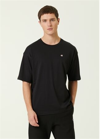 Champion Erkek Siyah Logolu T-shirt XS EU Champion Erkek Siyah Logolu T-shirt XS EU