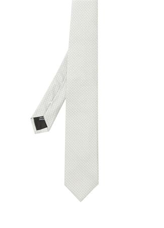 Palzileri Lab Erkek Gri Desenli İpek Kravat Eu