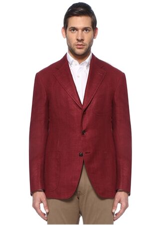 Sartoriale Erkek Kırmızı Kelebek Yaka İpek Ceket 50 It Sartoriale Erkek Kırmızı Kelebek Yaka İpek Ceket 50 It