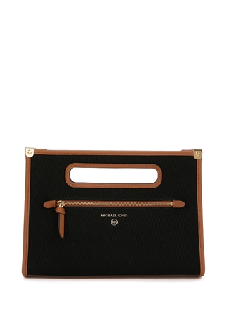 Michael Kors Kadın Jane Large Siyah Taba El Portföyü EU Michael Kors Kadın Jane Large Siyah Taba El Portföyü EU
