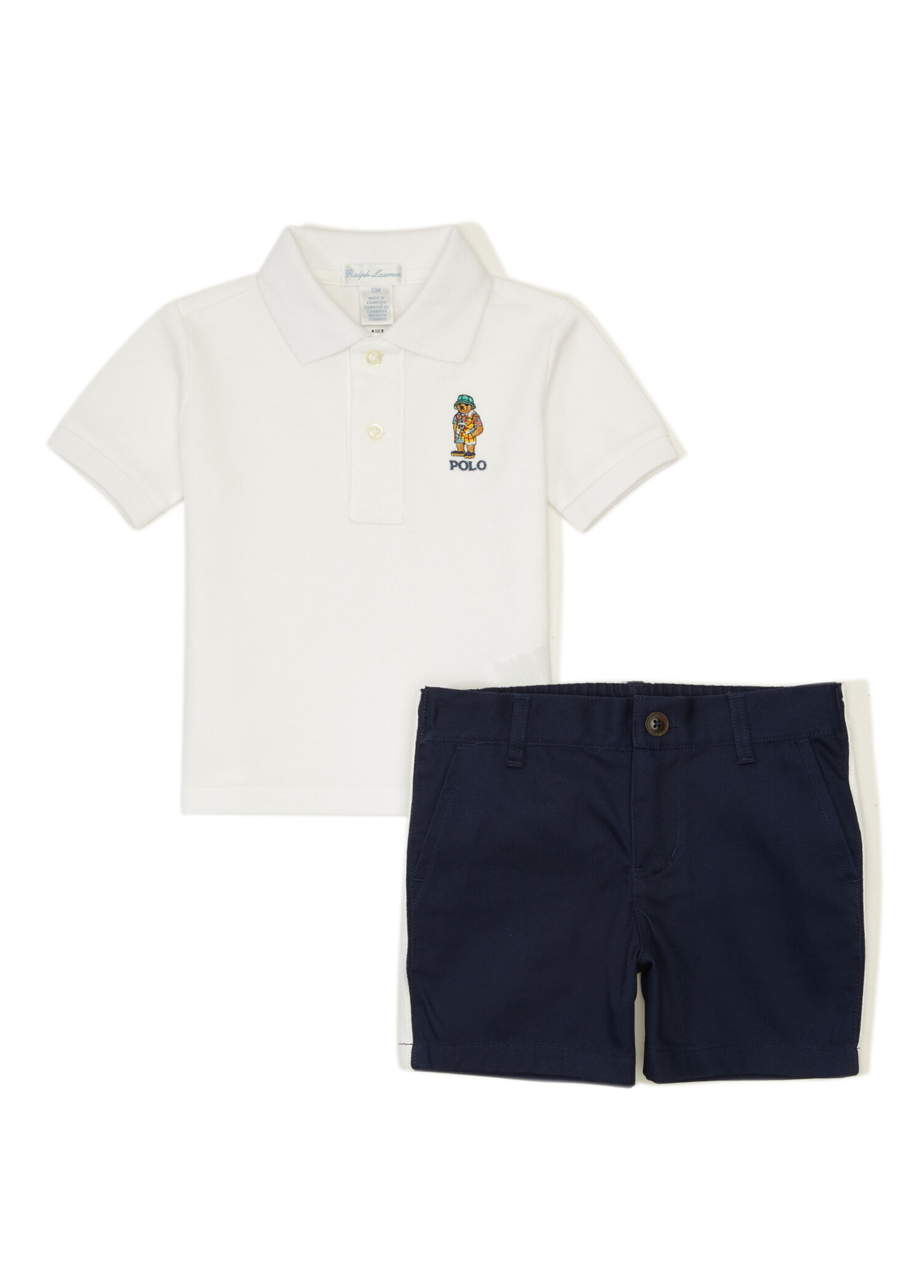 Polo Ralph Lauren - White Navy Blue 2-Pack Baby Set