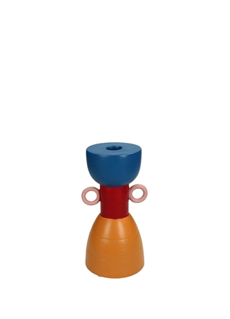 Kersten Colorblocked Seramik Şamdan Çok Renkli Kersten Colorblocked Seramik Şamdan Çok Renkli