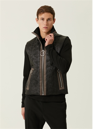 Balmain Erkek Siyah Logo Desenli Yelek 50 IT Balmain Erkek Siyah Logo Desenli Yelek 50 IT