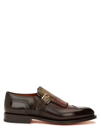 Santoni Erkek Bordo Delik Desenli Deri Ayakkabı 0 UK Santoni Erkek Bordo Delik Desenli Deri Ayakkabı 0 UK
