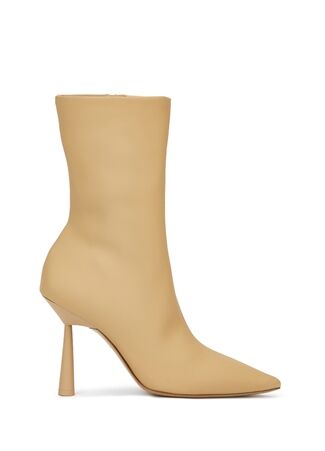 Gia Borghini Kadın Bej Deri Bot 36 EU