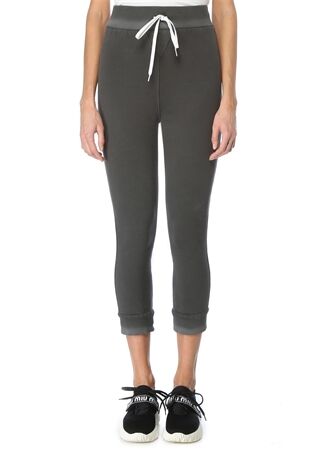 Miu Kadın Gri Dar Paça Eşofman Altı 40 IT