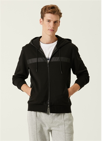Beymen Collection Erkek Siyah Kapüşonlu Garnili Sweatshirt S EU
