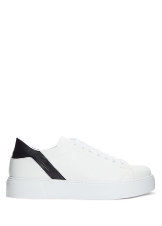 Academia Erkek Beyaz Siyah Logolu Deri Sneaker 39 Academia Erkek Beyaz Siyah Logolu Deri Sneaker 39