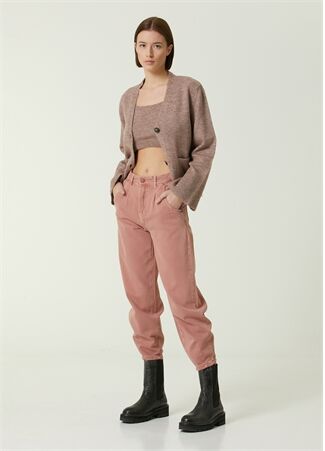 Beymen Club Kadın Somon Yüksek Bel Jean Pantolon Pembe 25
