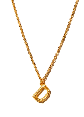 Fidelle Kadın Alphabet Pendant Large D Altın Rengi Kolye L EU Fidelle Kadın Alphabet Pendant Large D Altın Rengi Kolye L EU