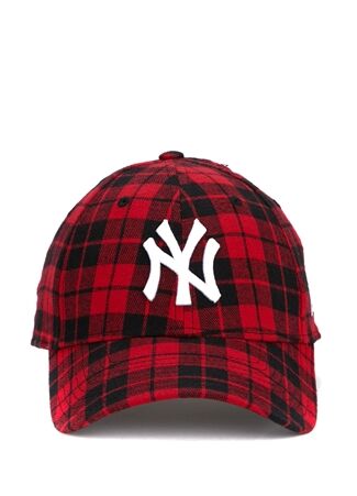 New Era Kadın York Yankees Kırmızı Ekoseli Şapka EU New Era Kadın York Yankees Kırmızı Ekoseli Şapka EU