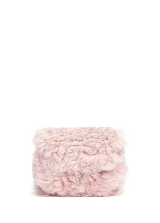 Marni Kadın pembe Logolu Peluş Omuz Çantası Pembe EU Marni Kadın pembe Logolu Peluş Omuz Çantası Pembe EU