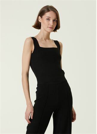 Join Us Kadın Siyah Kare Yaka Cropped T-shirt S/M EU Join Us Kadın Siyah Kare Yaka Cropped T-shirt S/M EU