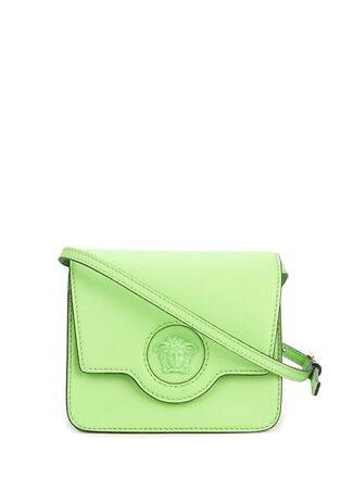 Versace Kadın Yeşil Medusalı Deri Omuz Çantası EU