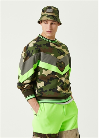 Dolce&Gabbana Erkek SWEATSHIRT Haki 44 IT