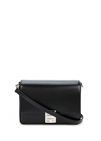 Givenchy Kadın Siyah Logolu Deri Omuz Çantası EU