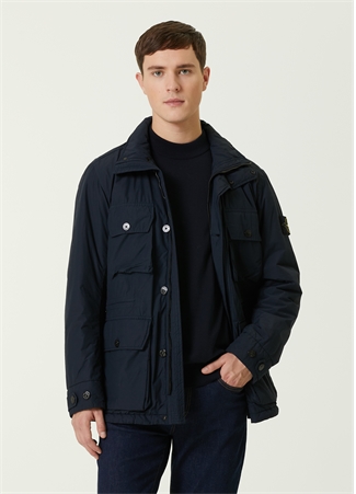 Stone Island Erkek Lacivert Kapüşonlu Beli Büzgülü Kaban M Eu Stone Island Erkek Lacivert Kapüşonlu Beli Büzgülü Kaban M Eu