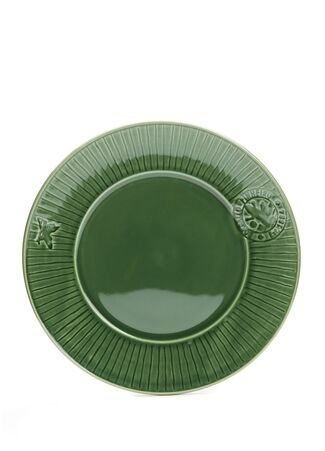 Bordallo Pinheiro Yeşil Desenli Porselen Tabak