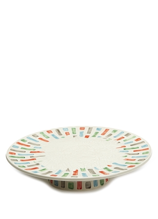 Bordallo Pinheiro Krem Desenli Porselen Stand Çok Renkli Bordallo Pinheiro Krem Desenli Porselen Stand Çok Renkli