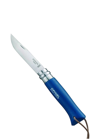 Opinel Inox No 8 Mavi Deri Kılıflı Paslanmaz Çakı EU Opinel Inox No 8 Mavi Deri Kılıflı Paslanmaz Çakı EU