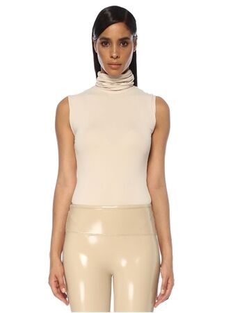 Schmart Kadın Nude Balıkçı Yaka String Body Pembe XS EU