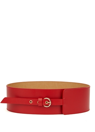 Beymen Collection Kadın Kırmızı Kuşgözü Detaylı Deri Kemer 80 Beymen Collection Kadın Kırmızı Kuşgözü Detaylı Deri Kemer 80