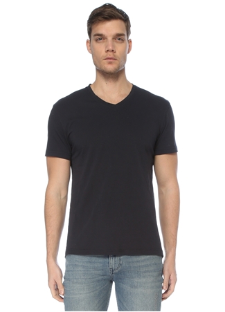 Blender Originated Erkek Lacivert V Yaka Basic T-shirt S EU Blender Originated Erkek Lacivert V Yaka Basic T-shirt S EU