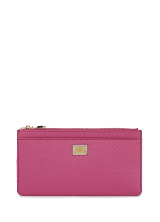 Dolce&Gabbana Kadın Pembe Logo Detaylı Deri Cüzdan EU Dolce&Gabbana Kadın Pembe Logo Detaylı Deri Cüzdan EU
