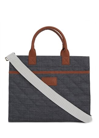 Lupa Project Kadın Naaz Gri Kapitoneli Omuz Çantası EU