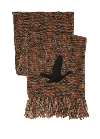 Beymen Club Kadın Turuncu Püsküllü Kuş Patchli Atkı EU