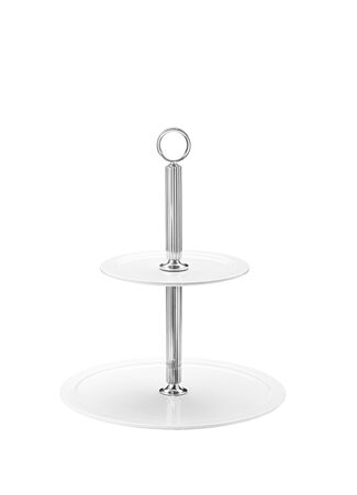 Georg Jensen Bernadotte Katlı Servis Tabağı Gri Georg Jensen Bernadotte Katlı Servis Tabağı Gri