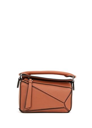 Loewe Kadın Taba Deri Çanta Turuncu EU