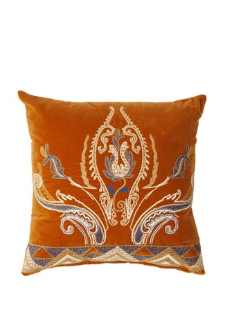 Etro Home Kırmızı Etnik Desenli 45x45 cm Dekoratif Yastık Etro Home Kırmızı Etnik Desenli 45x45 cm Dekoratif Yastık