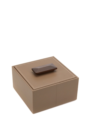 Beymen Home Küçük Vizon Dekoratif Deri Kutu Bej Beymen Home Küçük Vizon Dekoratif Deri Kutu Bej