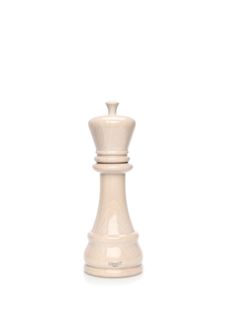 Bisetti Chess Lacquered King Beyaz Ahşap Baharat Değirmeni Bisetti Chess Lacquered King Beyaz Ahşap Baharat Değirmeni