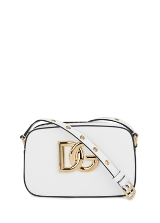 Dolce&gabbana Kadın Beyaz Logo Detaylı Deri Çanta Eu Dolce&gabbana Kadın Beyaz Logo Detaylı Deri Çanta Eu