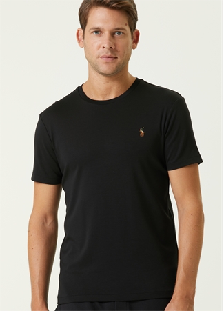 Polo Ralph Lauren Erkek Siyah Bisiklet Yaka Logolu T-shirt S EU