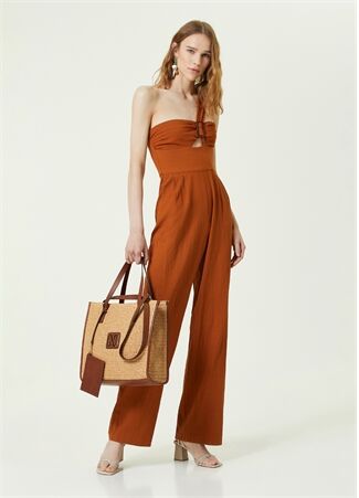 Network Kadın Tulum Turuncu 42 Eu