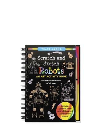 Peter Pauper Press Çocuk Scratch And Sketch Robots Etkinlik Kitabı EU Peter Pauper Press Çocuk Scratch And Sketch Robots Etkinlik Kitabı EU