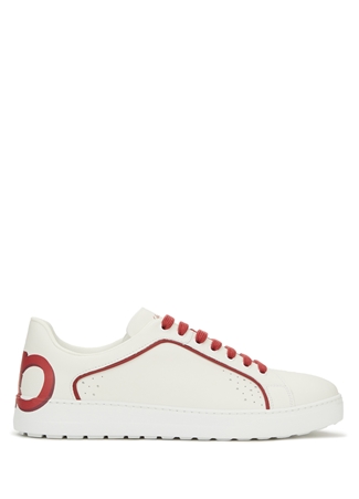 Salvatore Ferragamo Erkek Kırmızı Beyaz Logo Detaylı Deri Sneaker 0.5 UK Salvatore Ferragamo Erkek Kırmızı Beyaz Logo Detaylı Deri Sneaker 0.5 UK