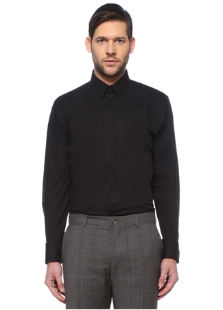 Dolce&Gabbana Erkek Siyah Açık Yaka Gömlek 38 IT Dolce&Gabbana Erkek Siyah Açık Yaka Gömlek 38 IT