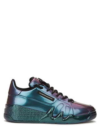 Giuseppe Zanotti Erkek Mavi Hologramlı Logolu Deri Sneaker 40 EU Giuseppe Zanotti Erkek Mavi Hologramlı Logolu Deri Sneaker 40 EU